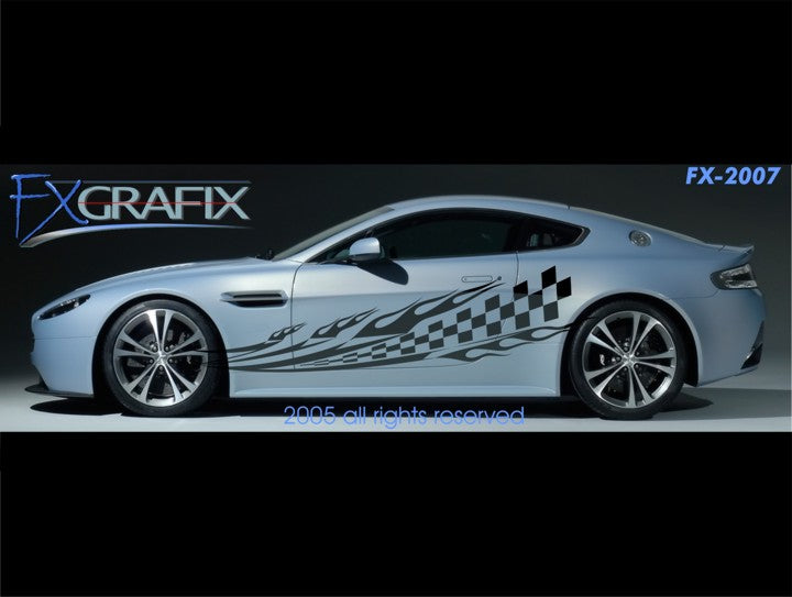 UNIVERSAL ALL MODELS POLE POSITION BODY SIDE GRAPHICS DESIGN - FX SERI ...